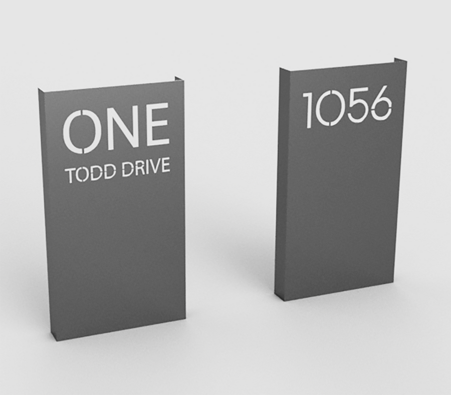 Stand-Up Address Sign – DeusModern