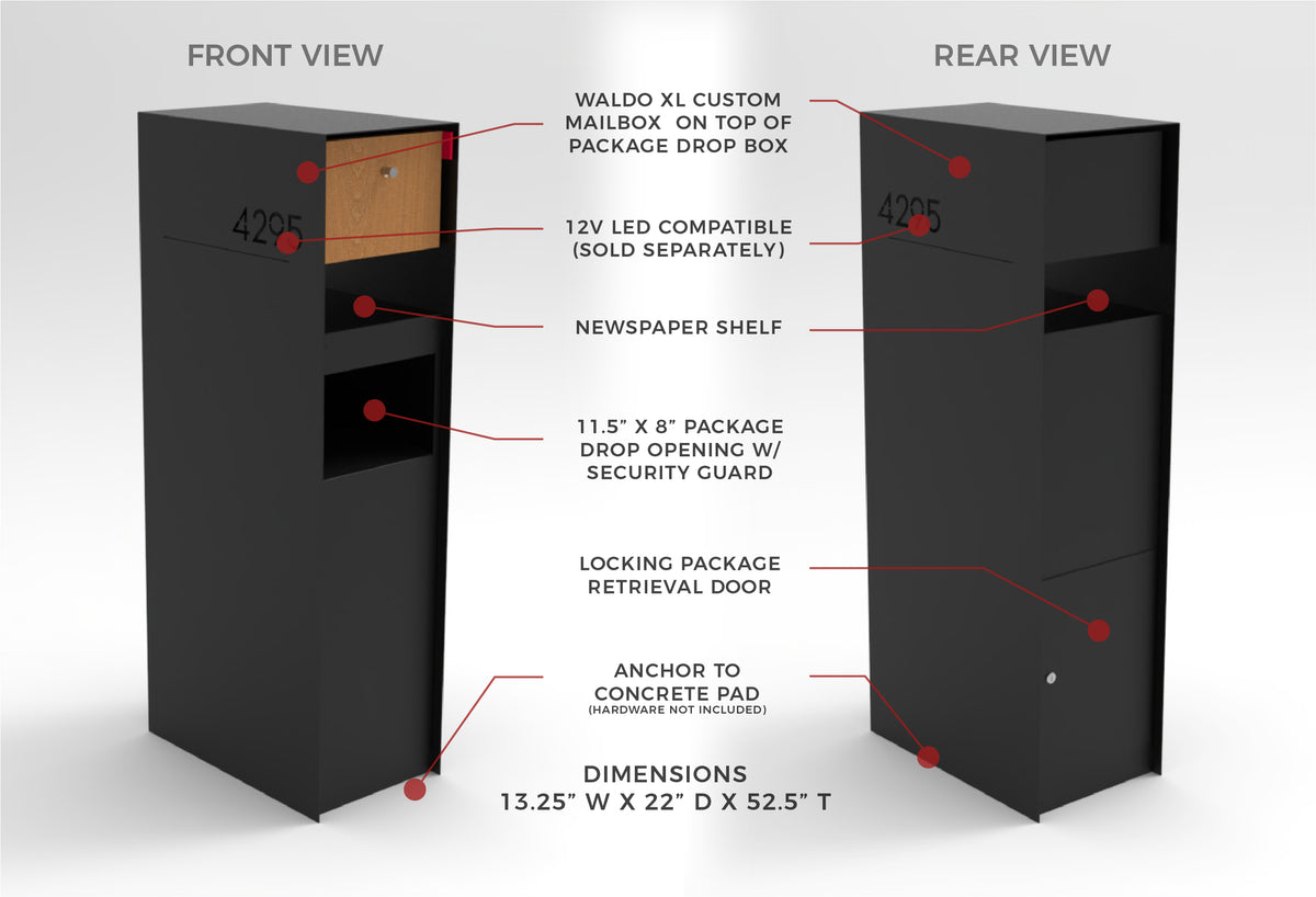 Waldo XL Package Drop Box – DeusModern